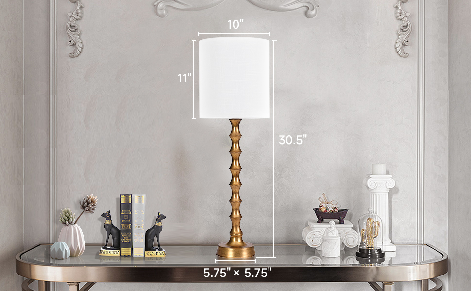 EUO 30.5" Buffet Lamps Set of 2 for Living Room, Buffet Lamps for Dining Room, Gold Lamps Set of ...