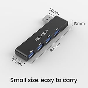 Amazon.com: MOGOOD USB Splitter - 3.0 USB Hub Multiport Adapter USB Port Expander for Laptop, PC ...