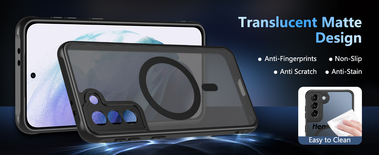 Amazon.com: Hensinple for Samsung Galaxy S21 Plus Case with 200% Stronger Magnetic,S21+ Phone ...