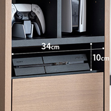 Amazon.co.jp: 宮武製作所 ゲームラック REGABO(レガボ) PS5対応 幅38.5×奥35×高さ90㎝ ゲーム機やソフトをまとめて収納できる GRK-001 BR×BK ...