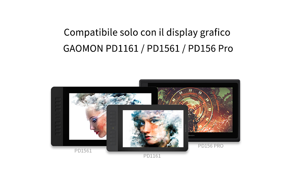 GAOMON ArtPaint AP50 Penna Passiva per Tavoletta Grafica con Schermo PD1161/ PD1320 / PD1561 ...