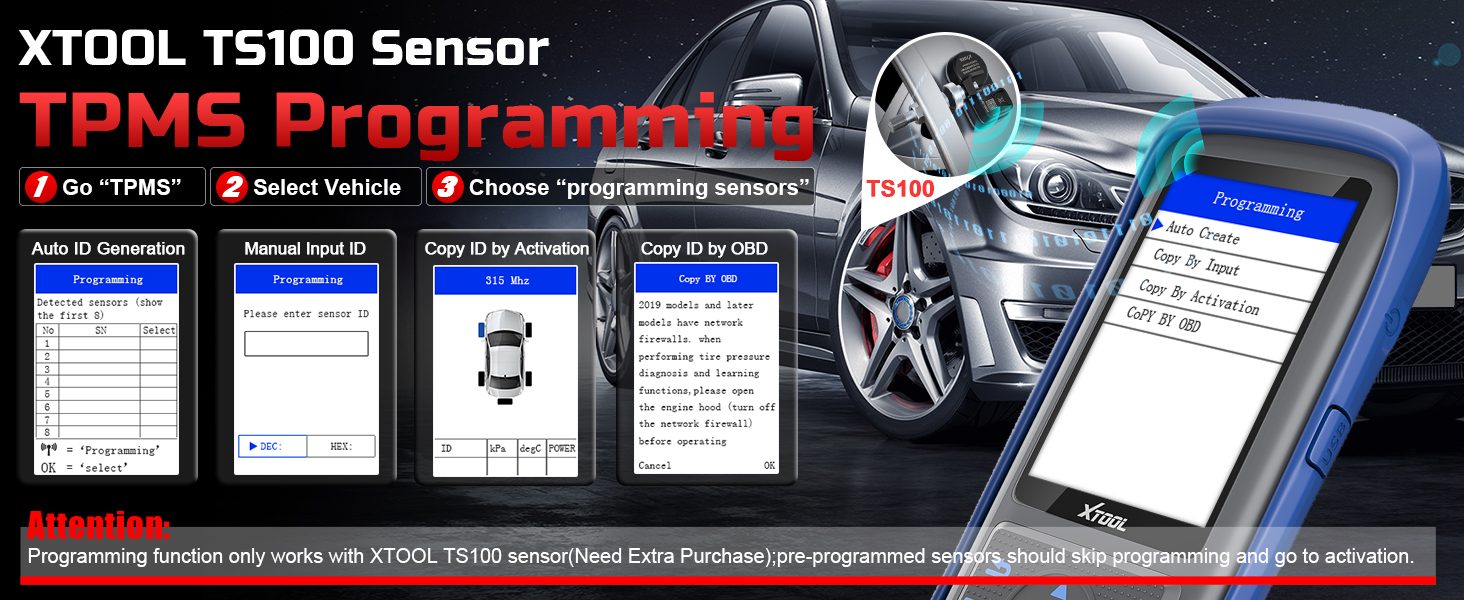 Amazon.com: XTOOL TP150 TPMS Programming Tool, Universal TPMS Relearn ...