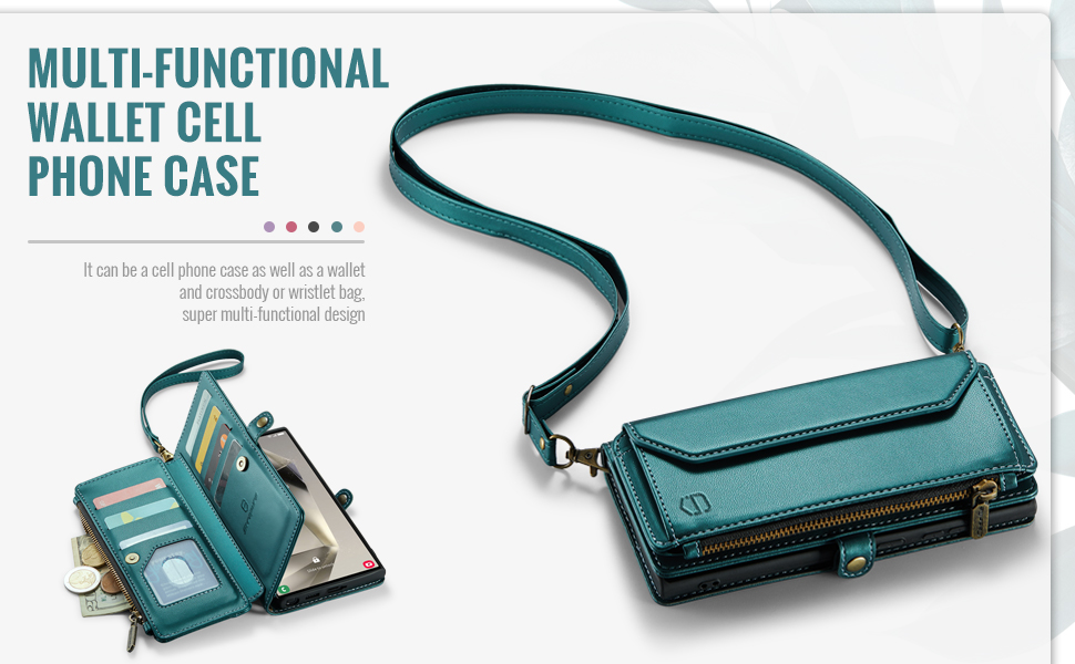 Amazon.com: Strapurs Wallet Case Compatible with Samsung Galaxy S24 Ultra 5G RFID Blocking 10 ...