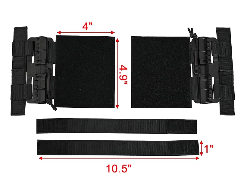 Amazon.com: tactifans 2 Pack MOLLE Vest Quick Release Buckle Set Quick Disconnect Cummerbund ...
