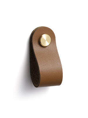 JIASENBAO Brown Leather Drawer Pulls 6 Pack Leather Handles Cabinet knobs for Kitchen Cabinet ...