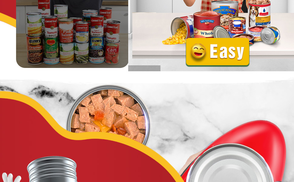 Amazon.com: Electric Can Opener with Smooth Edge, One-Touch Automatic Can Opener Opens Almost ...