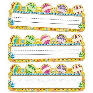 Amazon.com: Pack of 50 Hot Air Balloon Style Nameplates for Student ...