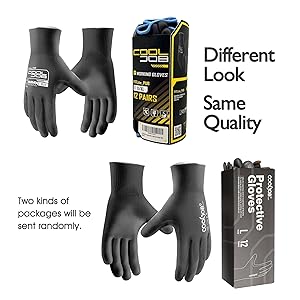 COOLJOB 12 Pairs PU Coated Work Gloves for Men and Women, Breathable Safety Working Gloves with ...