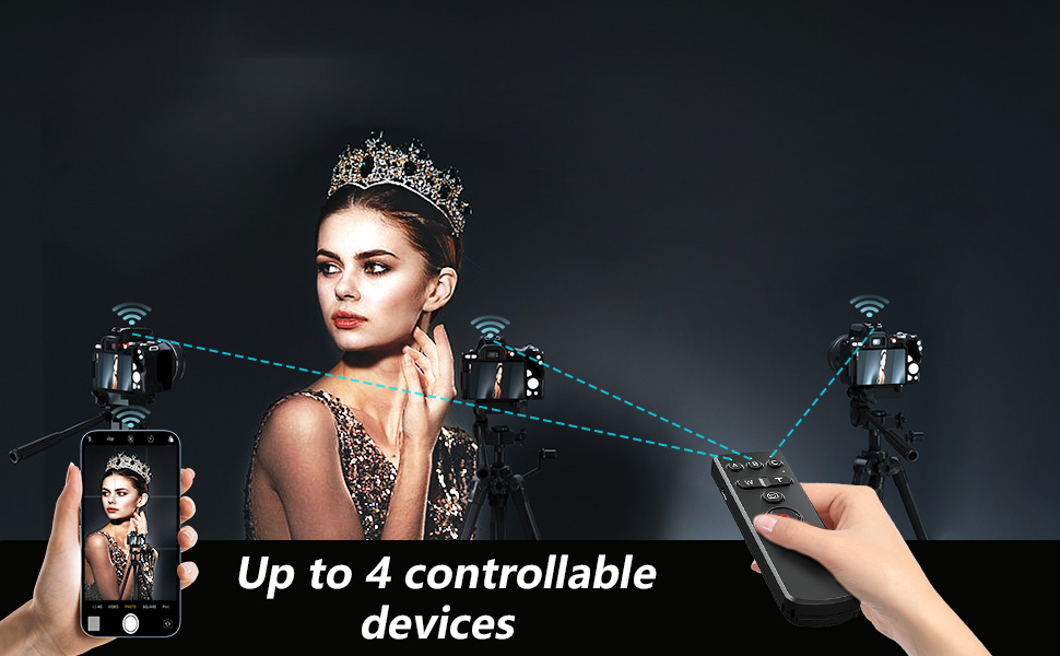 Amazon.com : AODELAN Wireless Camera Remote Control for Canon, Sony, Nikon - Zoom, Shutter ...