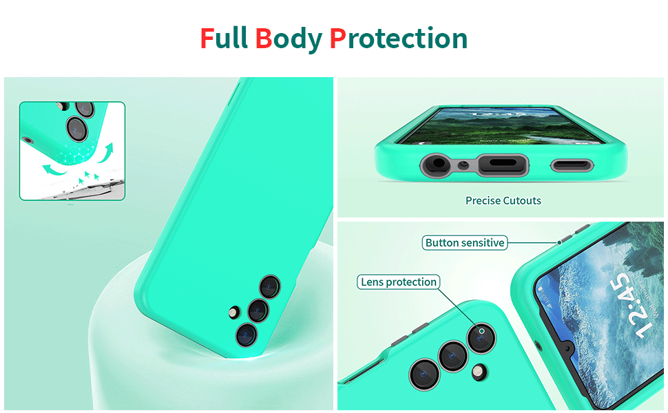 Amazon.com: ACKETBOX for Samsung Galaxy A15 Case,with Screen Protector and Built-in Lens ...