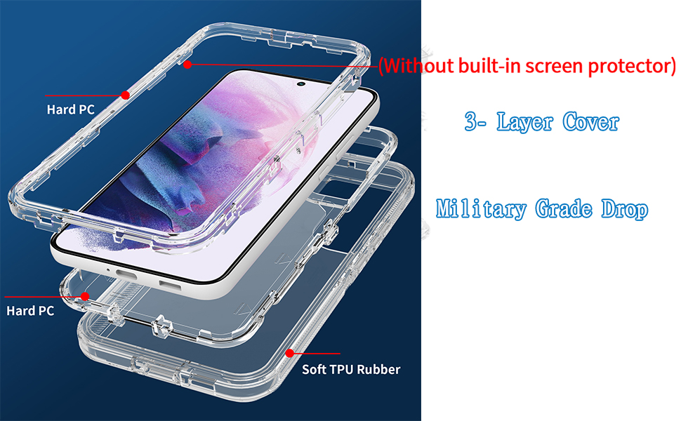 Amazon.com: Anloes Case for Samsung Galaxy S21 Ultra 5G, Defender Phone Case Heavy Duty ...