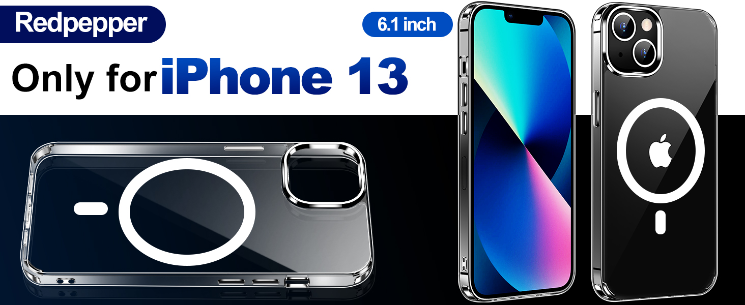 Amazon.com: Redpepper for iPhone 13 Case,[Compatible with Magsafe][Anti-Yellowing] with Screen ...