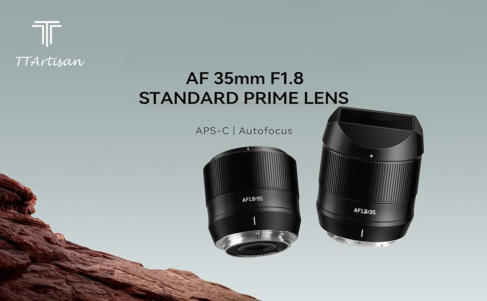 TTARTISAN 35mm F1.8 Auto Focus APS-C Camera Lens ED Lens Metal Light Weight Camera Lens Support ...