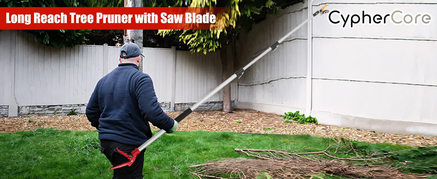 Amazon.com : CypherCore 4.6-10 Ft Extendable Tree Pruner with Pole Saw, Tree Trimmers Long ...