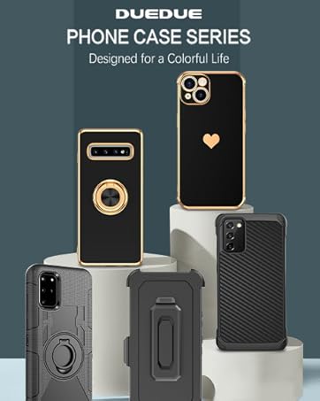 Amazon.com: DUEDUE for Samsung Galaxy S20 Ultra Case with Ring Holder Kickstand 360 Degree ...