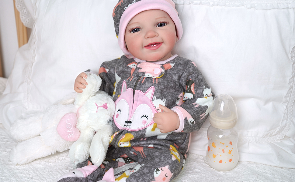 Amazon.com: BABESIDE Lifelike Reborn Baby Dolls - Leen, 20-Inch Soft Body Realistic-Newborn ...