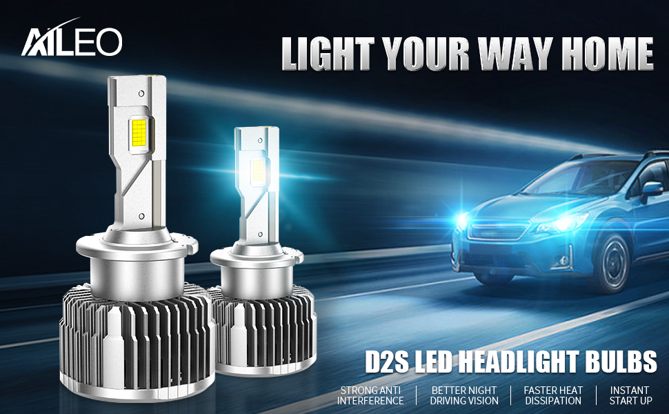 AILEO foco LED D2S D2R, kit de conversión de 70 W, 6000 K, blanco frío, 12000 lm, 100% Canbus ...