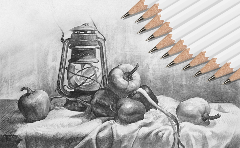 Amazon.com : Arrtx Professional Drawing Sketch Pencils | 14 Pack 2B Art ...