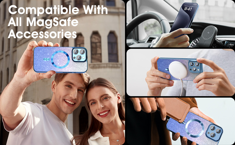 Amazon.com: BBFresh Magnetic Titanium for iPhone 15 Pro Max Case [Camera Lens Protector & Screen ...