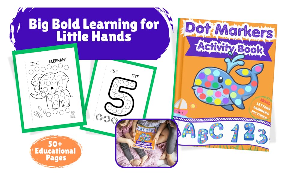 Dot Markers Activity Book: Fun and Educational Dot Markers Coloring ...
