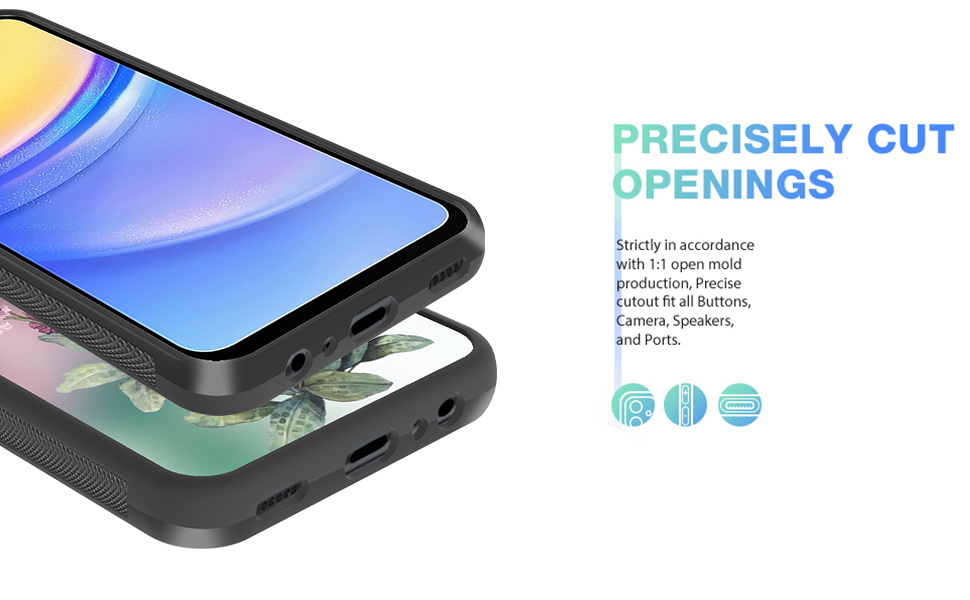 Amazon.com: OOK Compatible with Samsung Galaxy A15 Case Anti Slip Shockproof Protective Case for ...