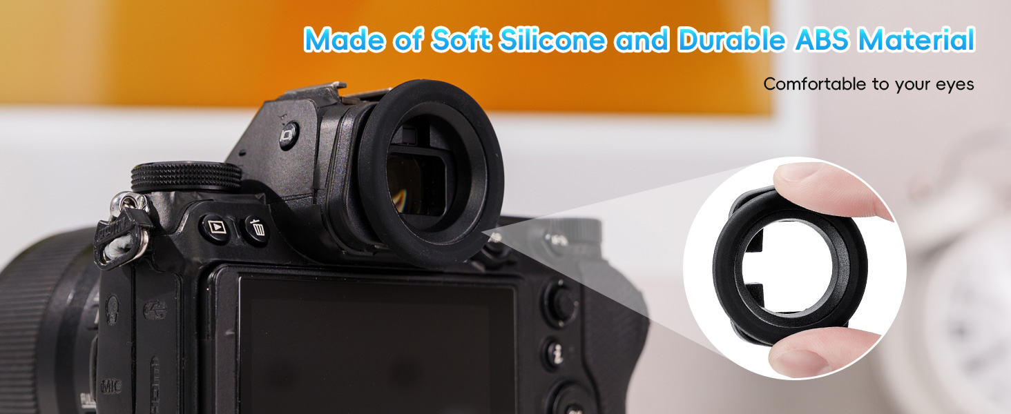 Amazon.com : Round Z5II Z6III Z6II Z7II DK-29 Eyecup, Soft Silicon Eye Cup Viewfinder Eyepiece ...