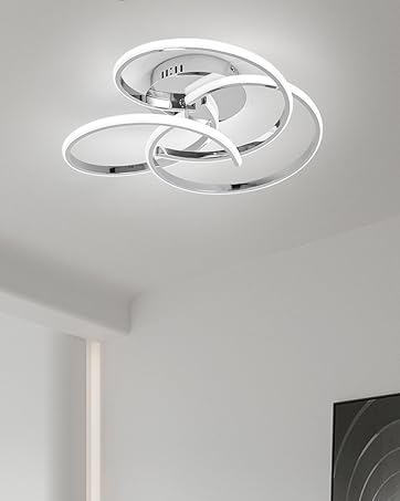 CANEOE Gold Pendant Light, Spiral Modern Led Pendant Lighting for ...