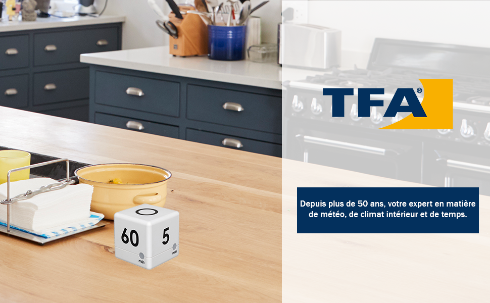 Tfa Dostmann Digital Timer Time Cube Stopwatch 6 X 6 X 6 Cm White