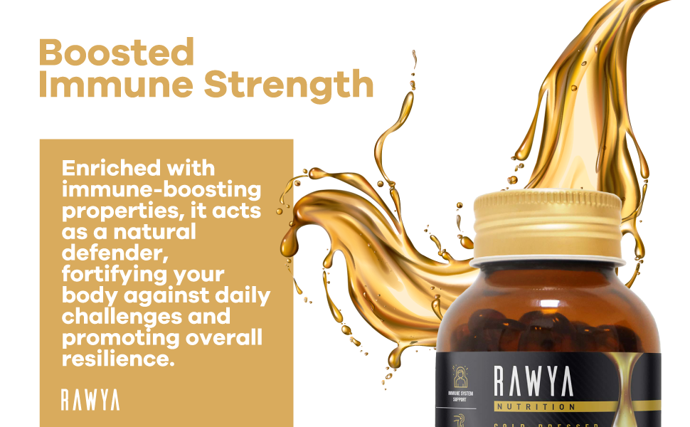 RAWYA Organic Black Seed Oil - Black Cumin Oil for Beauty and Wellness - Nigella Sativa ...