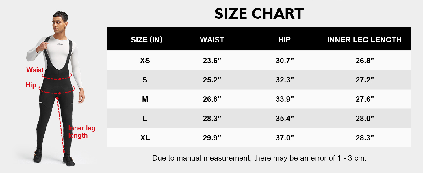 Amazon.com: Santic Men's Winter Fleece Pro Cycling Bib Pants 4D Padded Thermal Cold Weather Bike ...