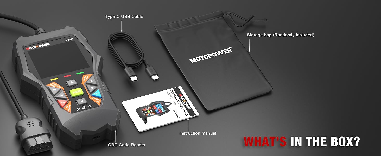 Amazon.com: MOTOPOWER MP69040 Car OBD2 Scanner Code Reader Engine Fault ...