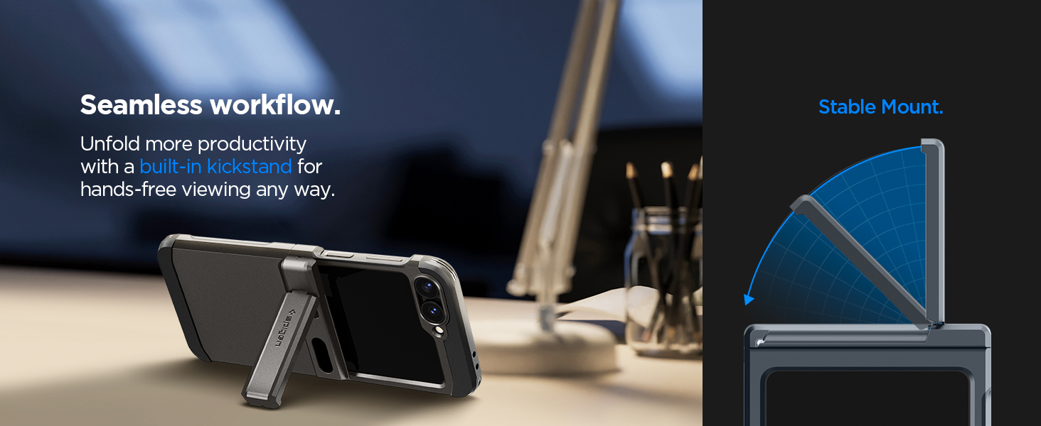 Spigen Tough Armor Pro Galaxy Z Flip 6 Case with Kickstand