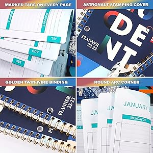 Amazon.com : Student Planner 2022-2023 - Weekly Monthly School Planner ...