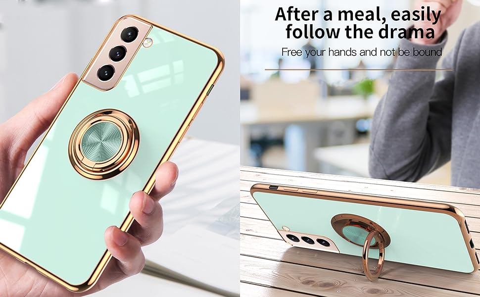 Amazon.com: ZOEVEES for Samsung Galaxy S21 Plus 5G Case, with 2 Screen Protector, Built-in 360 ...