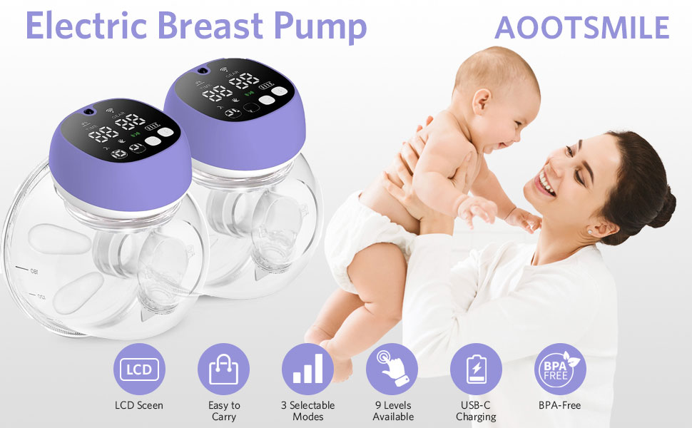 Amazon.com : Breast Pump Hands Free - Wearable Electric Breast Pumps for Breastfeeding ...