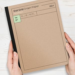 Dot Grid Graph Paper Composition Notebook: 5mm Spaced Dots, 120 Pages (60 Sheets), 8.5x11 ...