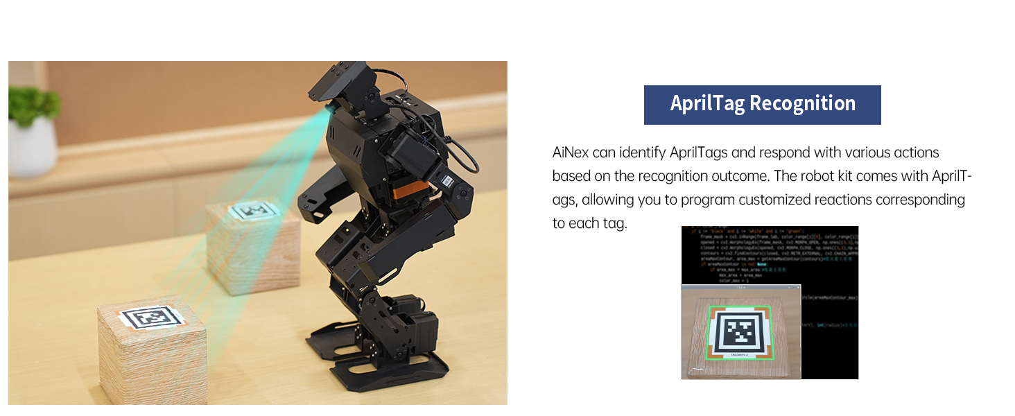 Amazon.com: HIWONDER AiNex 4GB ROS Education AI Vision Humanoid Robot Powered by Raspberry Pi 4B ...