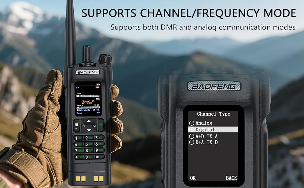 Amazon.com: BAOFENG DM32 DMR Handheld Radio with USB-C Charging, GPS, 10W Long Range Walkie ...