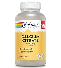 Amazon.com: SOLARAY Calcium Magnesium Zinc Supplement - with Calcium 1000mg, Magnesium 500mg ...