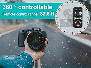 AODELAN Camera Remote Control Shutter Release for Nikon ZFC, Z50, COOLPIX P1000, B600, A1000 ...