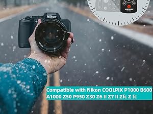 AODELAN Camera Remote Control Shutter Release for Nikon ZFC, Z50, COOLPIX P1000, B600, A1000 ...