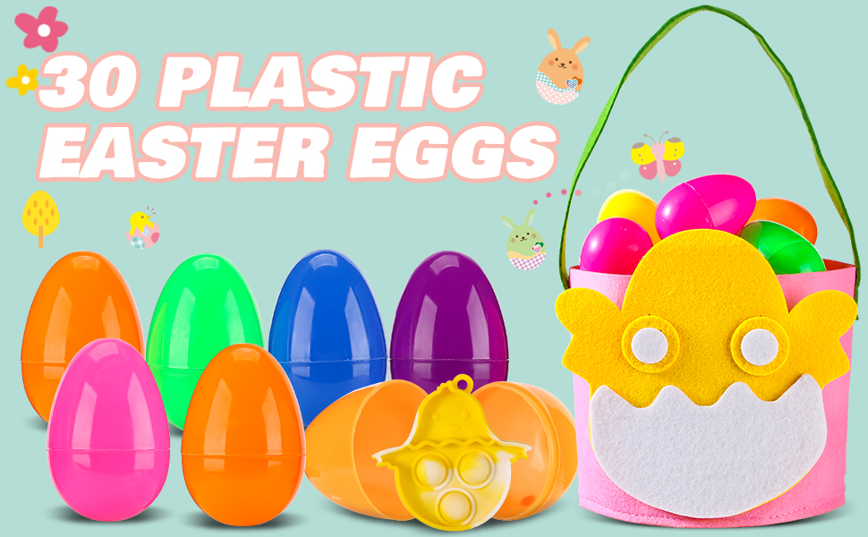 Amazon.com: 31 Pack Prefilled Easter Eggs with Toys Inside, Easter ...