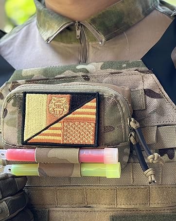 Amazon.com: Molle Patch Panel Hook&Loop Adapter Panel for DIY Patch Badges Tactical Molle Hook ...