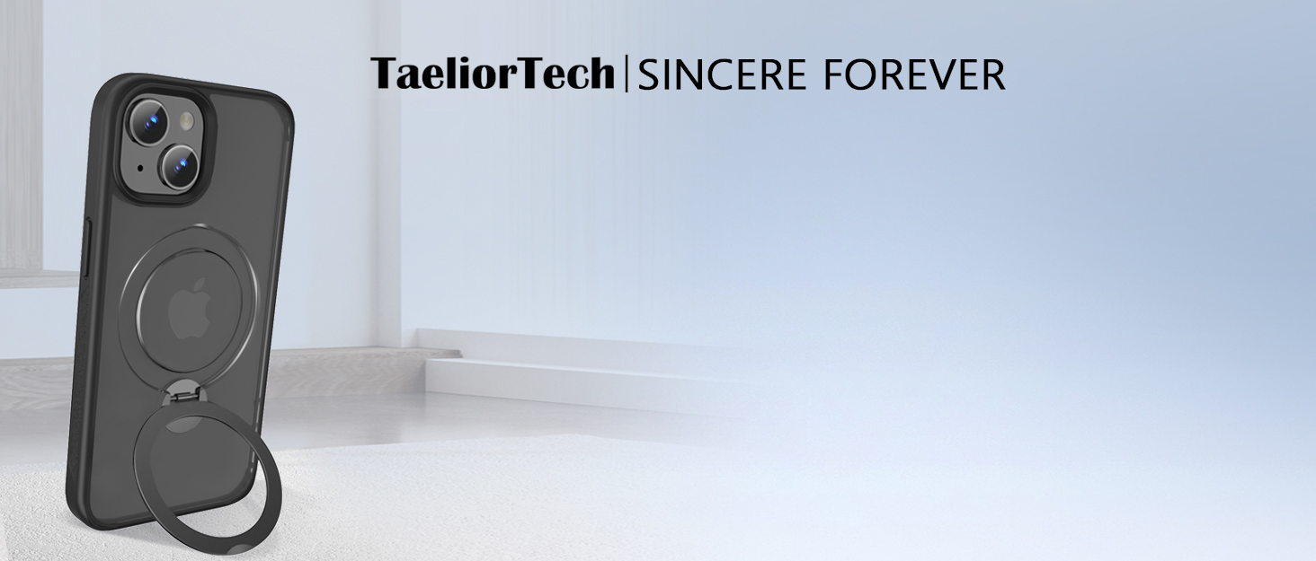 Amazon.com: TaeliorTech 2024 Upgraded 360° Rotatable Magnetic Ring Stand for iPhone 16 Case 6.1 ...