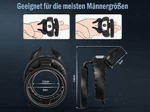 Penisring Vibrator Cockring Sexspielzeug mit 10 Vibration stark, Dehnbar Silikon Hodenring Mann ...