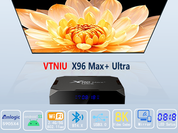 Mua VTNIU X96 Max Plus Ultra TV Box Android 11 Amlogic S905X4 4GB 32GB Support AV1 HDMI 8K Video ...