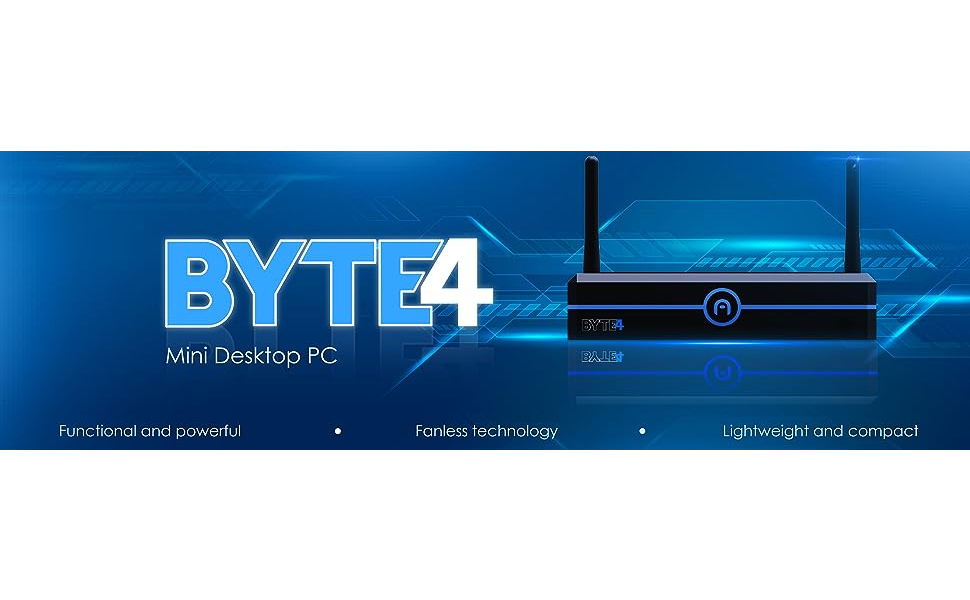 Amazon.com: AZULLE Byte4 Essential Mini PC with Windows 11 Pro, Keyboard & Camera, 4GB/64GB ...