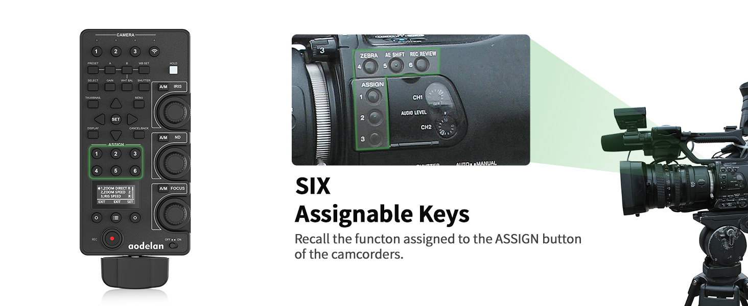 Amazon.com: AODELAN for Sony Camcorder Controller Wireless&Wired Lanc Zoom Remote Control with ...