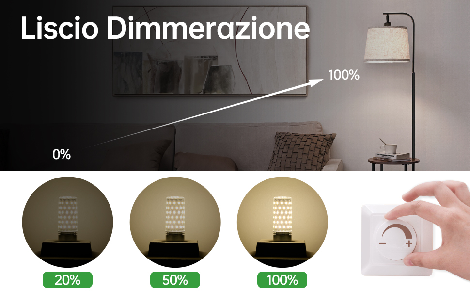 HOMEOW Dimmerabile Lampadine LED E27 Luce Naturale 4000K, 1600LM 16W Lampade LED E27 Equivalenti ...