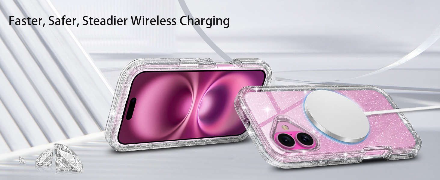 Amazon.com: I-HONVA for iPhone 16 Plus Case Clear [Non Yellowing] Shockproof Dust/Drop Proof 3 ...